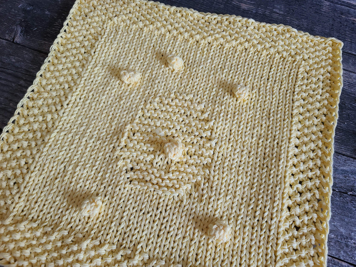 Loom Knit ePattern: Bobble Bee Square – CinDWood Looms
