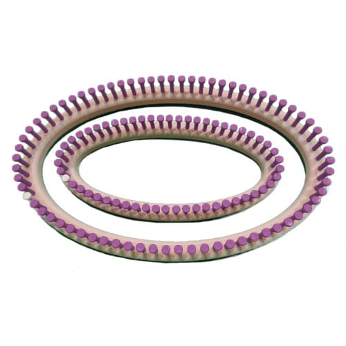 1/2" Oval Cowl 2 pc Knitting Loom Set – CinDWood Looms