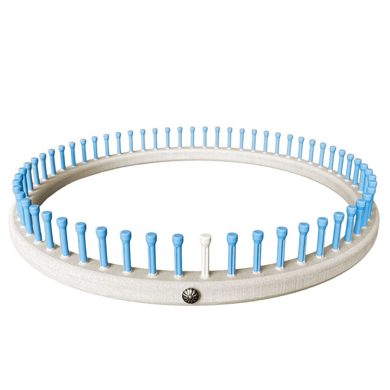3/4" 60 pegs Small 15" Round Afghan Knitting Loom – CinDWood Looms