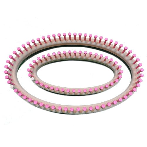 5/8" Oval Cowl Set (60 peg and 40 peg) 2 pc Knitting Loom Set ...