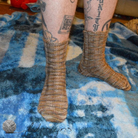 ePattern: Andrew's Crew Socks – CinDWood Looms