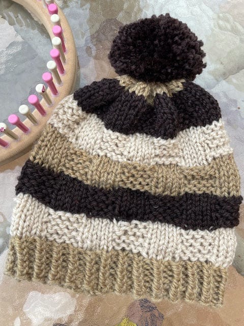 Loom Knit ePattern: Tri Color Basket Weave – CinDWood Looms