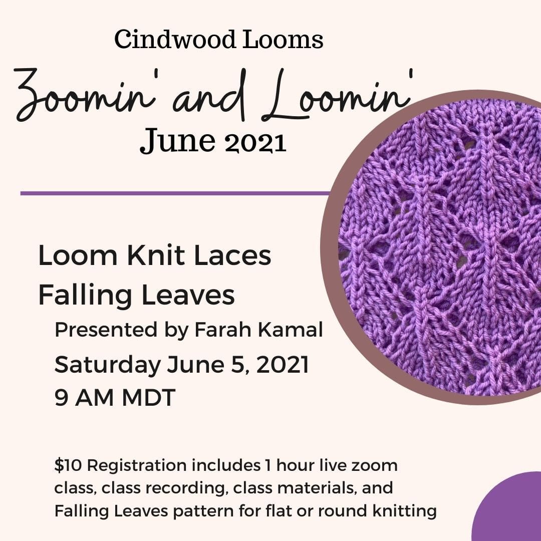 Loom Knitting Classes – CinDWood Looms