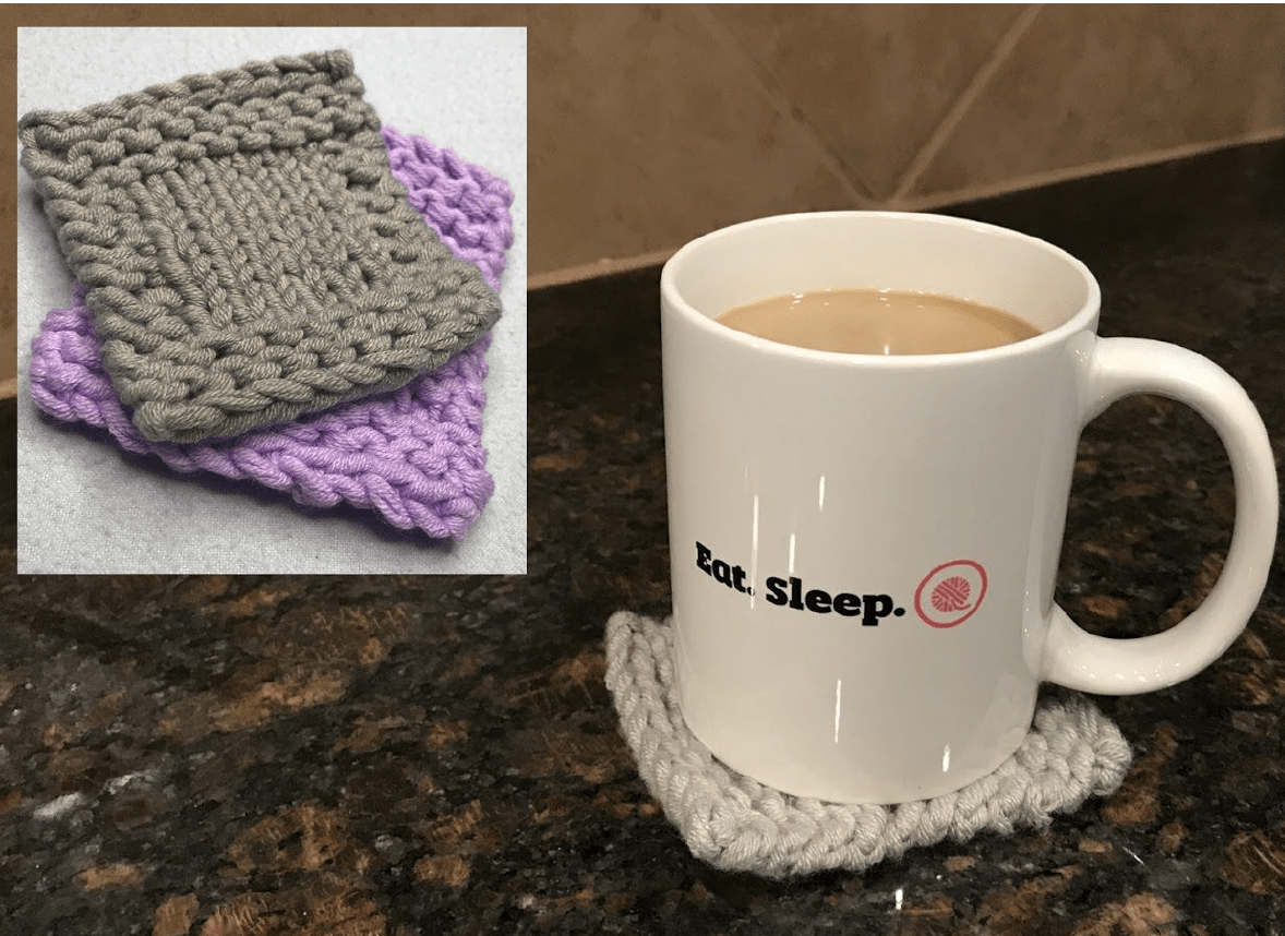 Loom Knit ePattern: Basic Coasters – CinDWood Looms